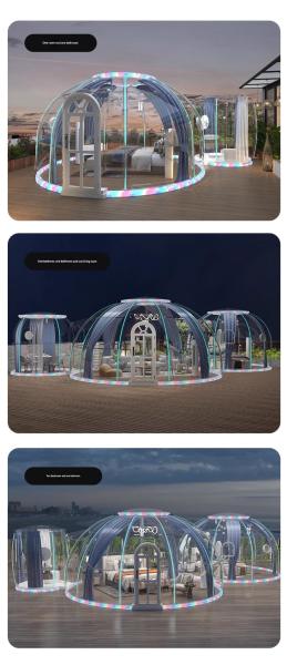 Quality Transparent Bubble Room PC Hotel Sun Room Coffee Transparent for Romantic for sale