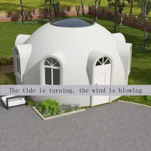 Quality Modern Design Villa Mobile Sun Room Seaside Glass Steel Integrated Housing for sale