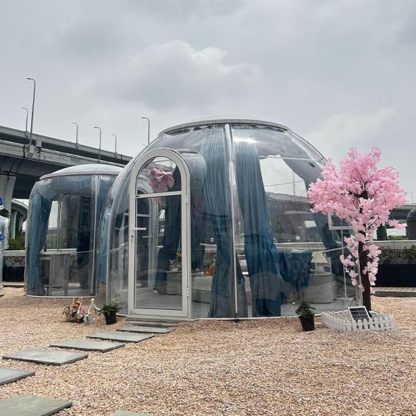 Quality Homestay 1+1 Combination Tent Outdoor Star Room Outdoor Camping Bubble House for sale