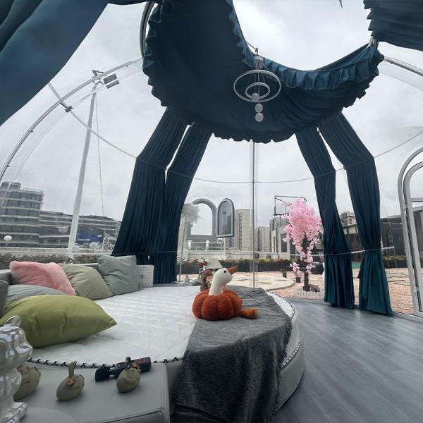 Quality Homestay 1+1 Combination Tent Outdoor Star Room Outdoor Camping Bubble House for sale
