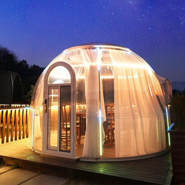 Quality Pc Starry Sky Transparent House Hotel Restaurant Transparent Bubble Housevilla for sale