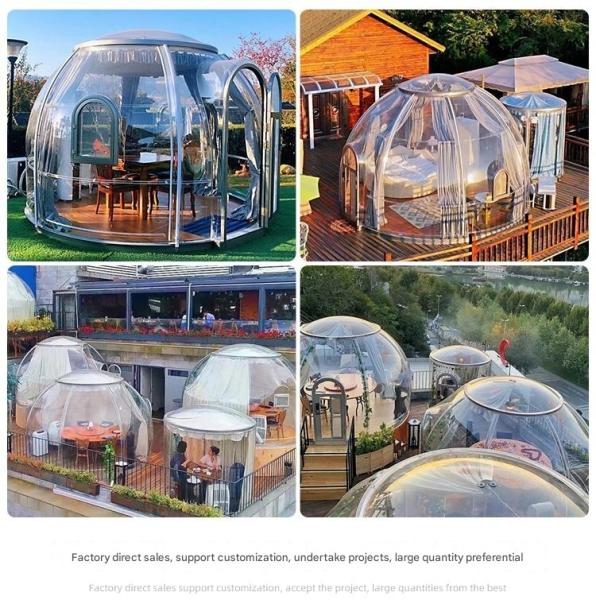 Quality Pc Starry Sky Transparent House Hotel Restaurant Transparent Bubble Housevilla for sale