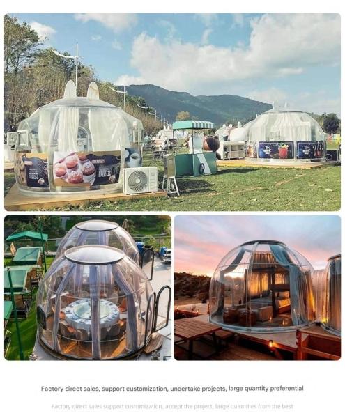 Quality Pc Starry Sky Transparent House Hotel Restaurant Transparent Bubble Housevilla for sale