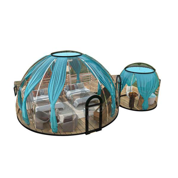Quality Park rest tent transparent waterproof night stargazing PC material bubble room for sale
