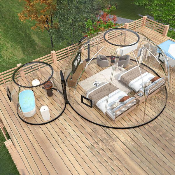 Quality Park rest tent transparent waterproof night stargazing PC material bubble room for sale