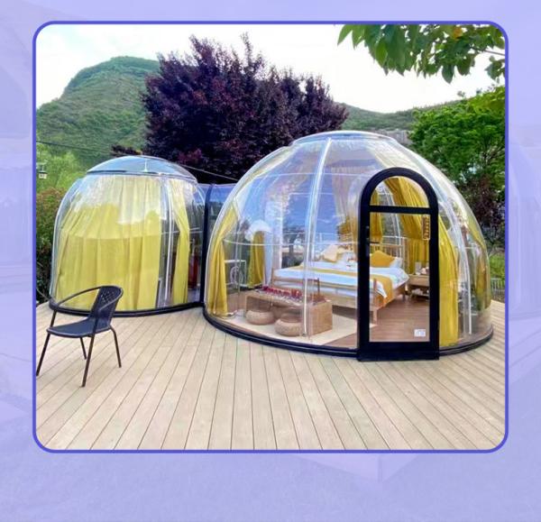 Quality Camping Home One room one bathroom transparent star empty room Windproof rain for sale