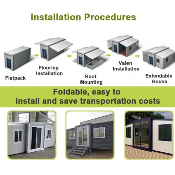Quality Double wing folding expansion room container mobile room for sale