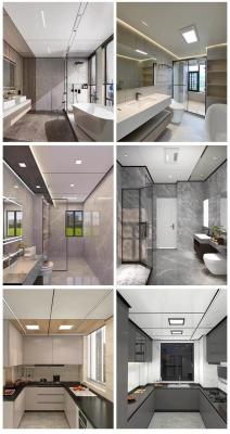 Cina Hotel Design Stile Diretto Calacatta Grigio Pietra ingegnerizzata piastra per vanità bagno contemporaneo in vendita
