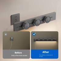 China Surface Mounted Power Track Sockets 5V 2.4A Movable Power Socket for sale