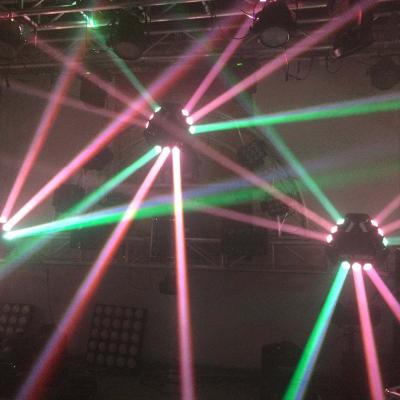 China music mixer dj 9*12W led quad rgbw triangle spider light for concert bar light spider moving head for sale