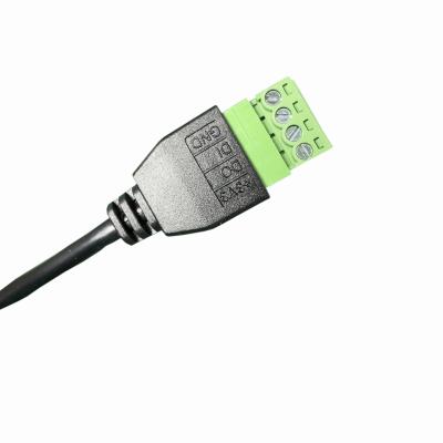 Cina 3.5 PITCH-4 Pin Electrical Wiring Harnesses Terminal Maschio Verde DC5.5*2.1 Autobus 3.5 Autobus stereo 012 in vendita