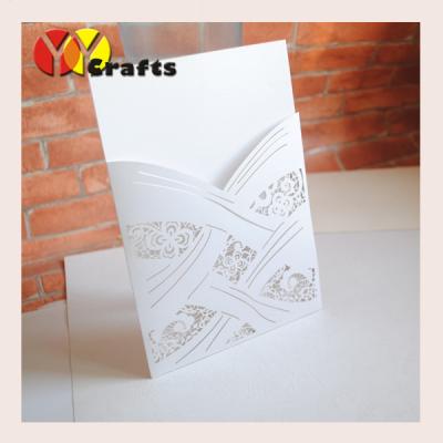 Cina fiore elegante della carta 2015 dell'invito di nozze l'ultimo allinea la dimensione bianca 5x7.5 di colore di progettazioni di carta dell'invito di nozze„ in vendita