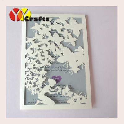 Cina Il bello dolce un laser di 16 inviti di compleanno ha tagliato la carta dell'invito in vendita