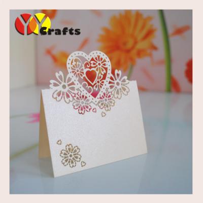 China Unique Wedding Place Card Holders laser cut decoration ,Place Seating Cards for sale
