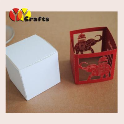 China Free shipping elephant wedding boxes,laser cut elephant shape wedding boxes free logo for sale