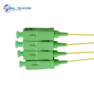 Cina cavo di toppa di fibra ottica di 1m 1.5m, treccia a fibra ottica del odm FTTH dell'OEM in vendita