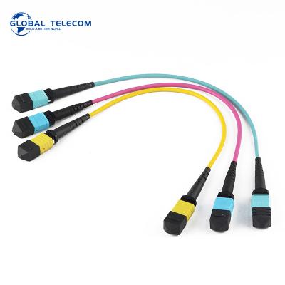 Cina cavo di toppa di 0.2dB Mtp Mpo 8 12 24 misti monomodali dei centri in vendita