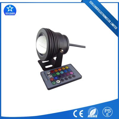 China Convex Black Shell 10W 12V High Waterproof IP68 RGB LED Underwater Light for Swimming Pools for sale