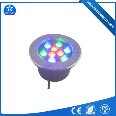 China Recessed 9W IP67  High Brightness Die-casting Underground LED Light Housing For Waterfalls for sale