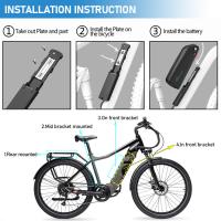 China Custom Lithium Electric Bicycle Battery Replacement 36V 15Ah 21Ah for Ebike for sale