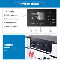 China 48V 10KW 200Ah Stackable Lithium Battery Home Inverter Hybrid Solar System for sale