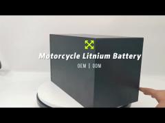 OEM ODM Li Ion 72V Electric Motorcycle Battery Multi Connectors In Metal Case