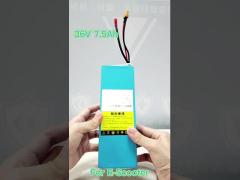 Lightweight Electric Scooter Battery 36V 10Ah With Blue Leather Bag
