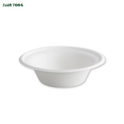 China Compostable Bagasse Disposable Fruit Salad Containers Bowl 12oz for sale
