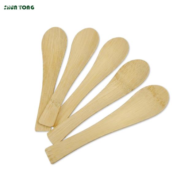 Quality Premium 140mm Disposable Bamboo Utensils Bulk Soup Spoon Eco Friendly Cutlery for sale