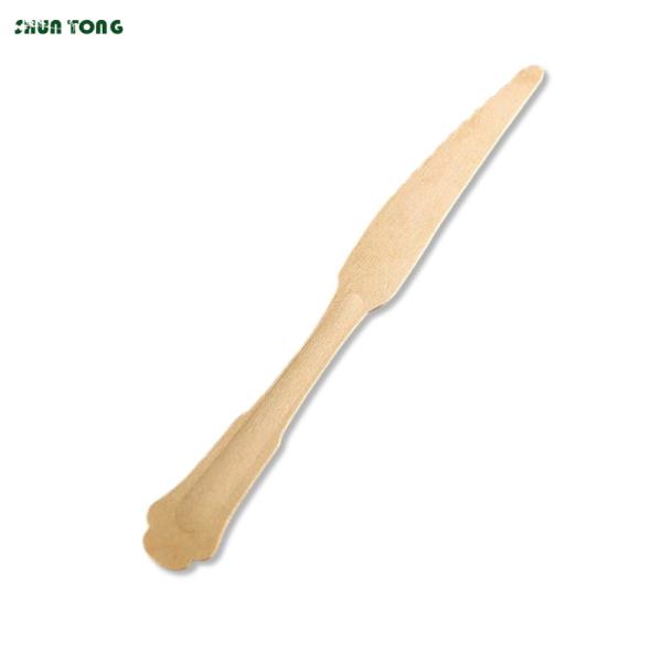 Quality Bulk 200mm Disposable Bamboo Cutlery Wooden Knife Eco Friendly for sale