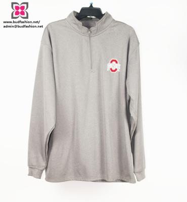 China Wholesale Custom Men Polyester Long Sleeve 1/4 Placket Sweatshirt for sale