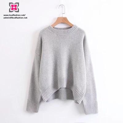 China Wholesale Custom Women Long Sleeve Round Collar Warm Beautiful Sweater for sale