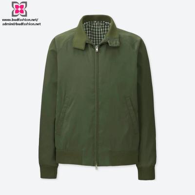 China Wholesale Custom Men Woven Polyester Turn-down Collar Jacket for sale