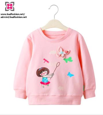 China Wholesale Custom Kid Girl Print Long Sleeve Pullover/Jacket for sale