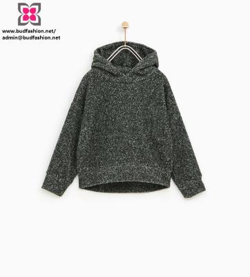 China Wholesale Custom Kid Boy Hacci Knit Long Sleeve Hoody Pullover for sale