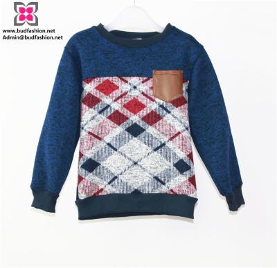 China Wholesale Custom Kid Polyester Round Collar Long Sleeve Sweater for sale