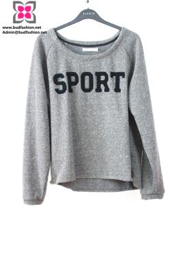 China Wholesale Custom Women Fleece Polyester Long Sleeve Round Collar Pullover for sale