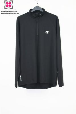 China Wholesale Custom Men Polyester Spandex Jersey Long Sleeve Stand Collar Sports Wear for sale