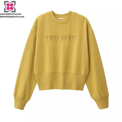 China Wholesale Custom Women Fashion Long Sleeve Sweatshirt/Pullover for sale