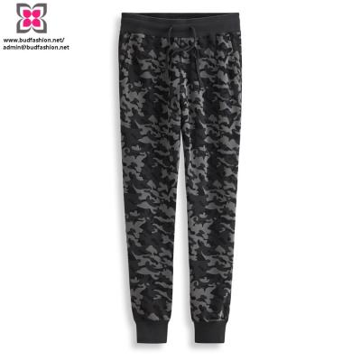 China Wholesale Custom Men French Terry Print Ankle-tied Pants for Sportswear for sale