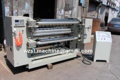 China Magnetic power slitter rewinder machine , Auto tension control Film Slitting Machine for sale