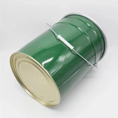 China UN-categorie 5 gallon stalen verf emmer met hefboom slot ring deksels Te koop