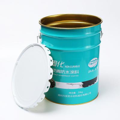 China Customizable Printing Design Metal Paint Bucket 20 Litre Food Grade Handle Included Te koop