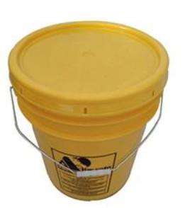 Cina Contenitori in secchi di plastica giallo UN 20L per il deposito di colla in vendita