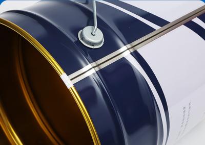China Metalen emmer met vet van 20 liter 0,32 tot 0,42 mm met diep krullend deksel Te koop