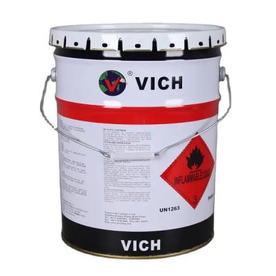 中国 5L Powder Coating Metal Paint Bucket Black Handle White Color 販売のため