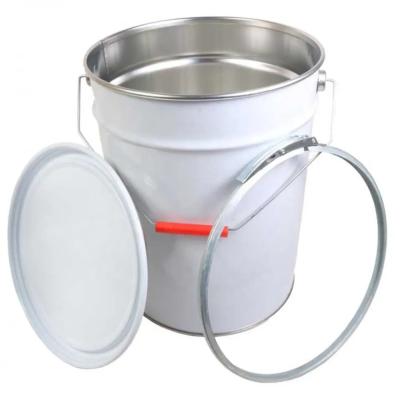 China 20 Litre Galvanized Paint Bucket With Printing Ideal For Industrial Applications Te koop