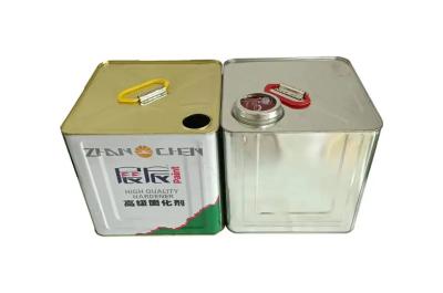 Cina 10L Rectangular Tight Head Buil Metal Square Empty Tin Canns per il diluente e l' agente di cura in vendita