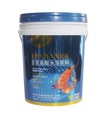 China Container de balde de fertilizantes de plástico impresso de 20 kg à venda