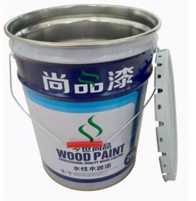 Cina Bottile di vernice a manico metallico da 20L con guarnizione di gomma e logo personalizzato in vendita